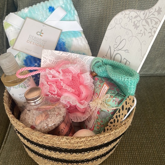 Bath | Large Self Care Basket 9 Items With Basket | Poshmark